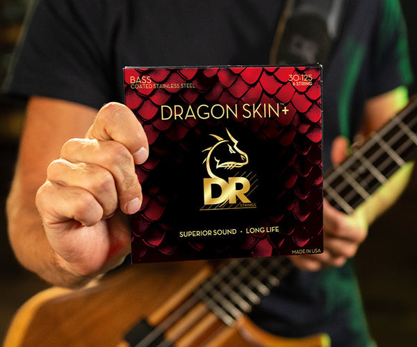 Dragon Skin+™ Bass Strings – DR Strings